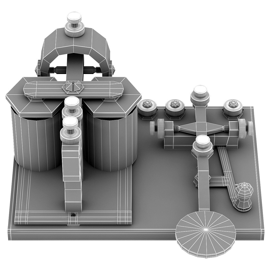 Telegraph Key 3d Max