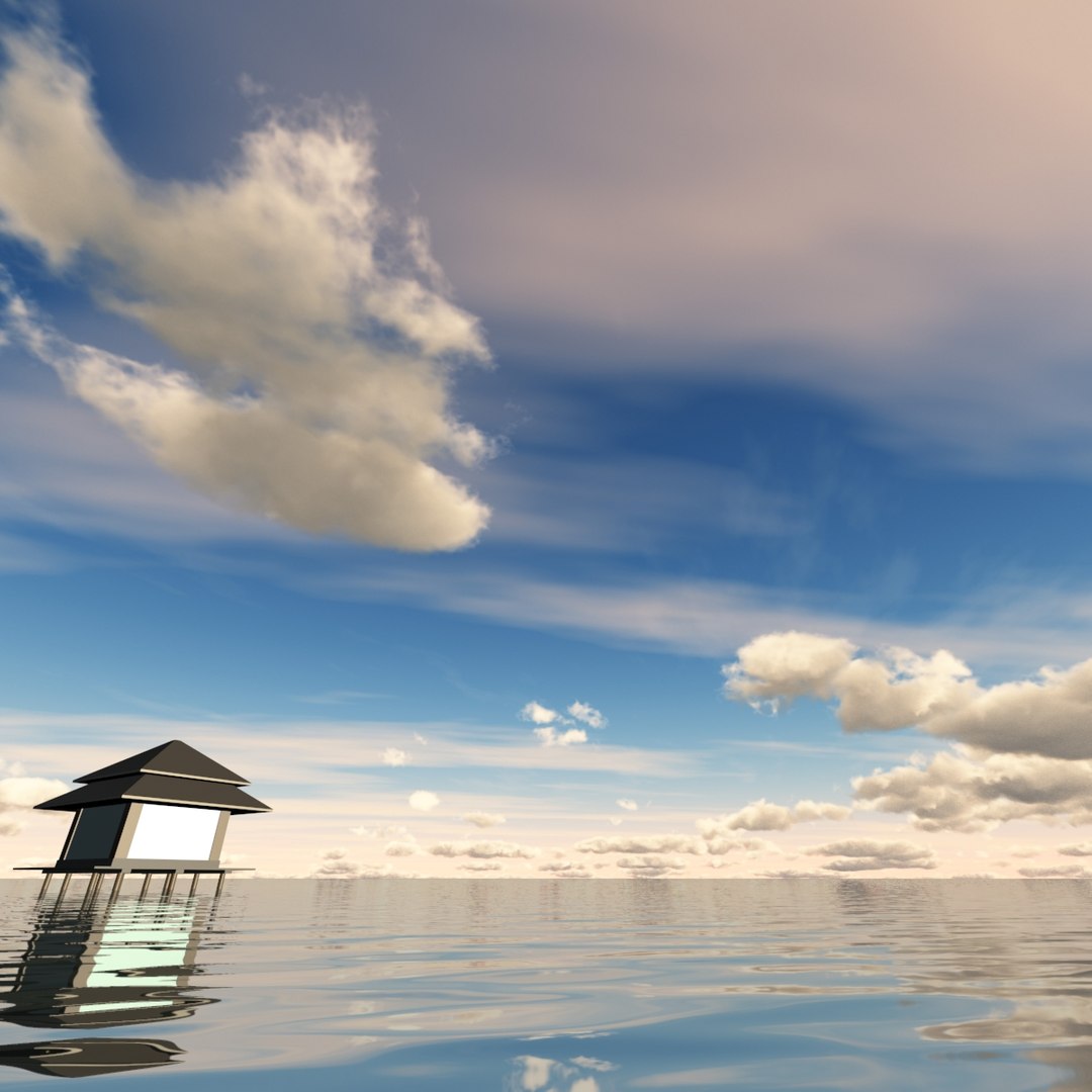 3d model sky clouds