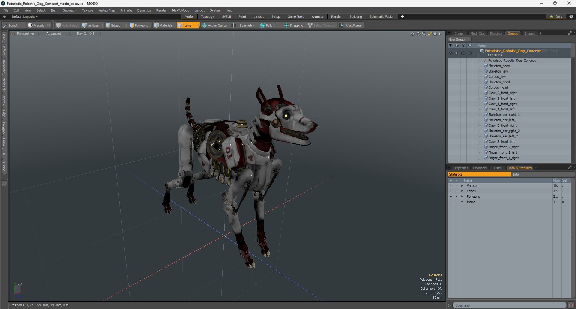 Futuristic Robotic Dog Concept 3D Model - TurboSquid 2265814