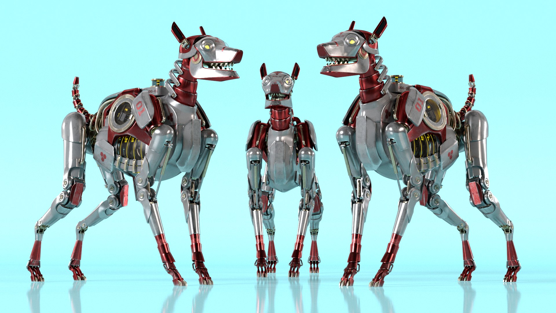 Futuristic Robotic Dog Concept 3D Model - TurboSquid 2265814