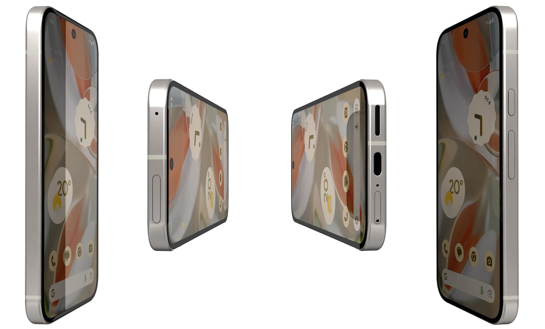 Google Pixel 9 Pro XL Porcelain 3D Model - TurboSquid 2269078