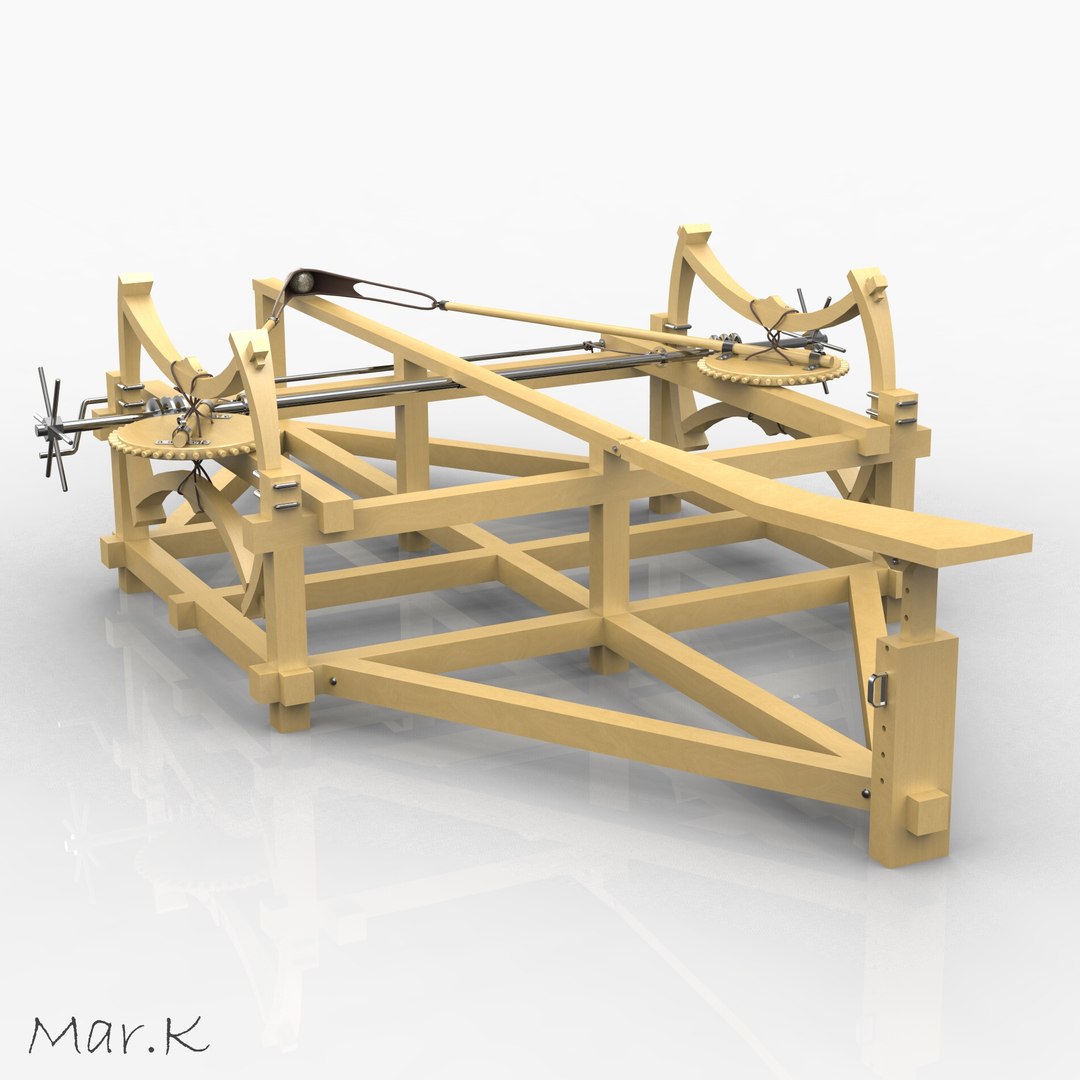ballista leonardo da 3d model