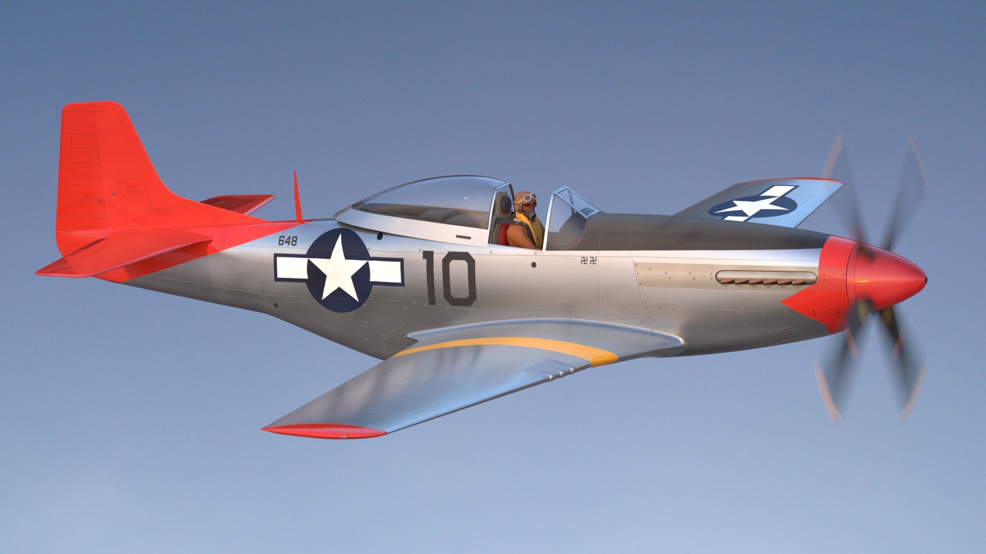 Red Tails P51 Mustang SC Model - TurboSquid 2397074