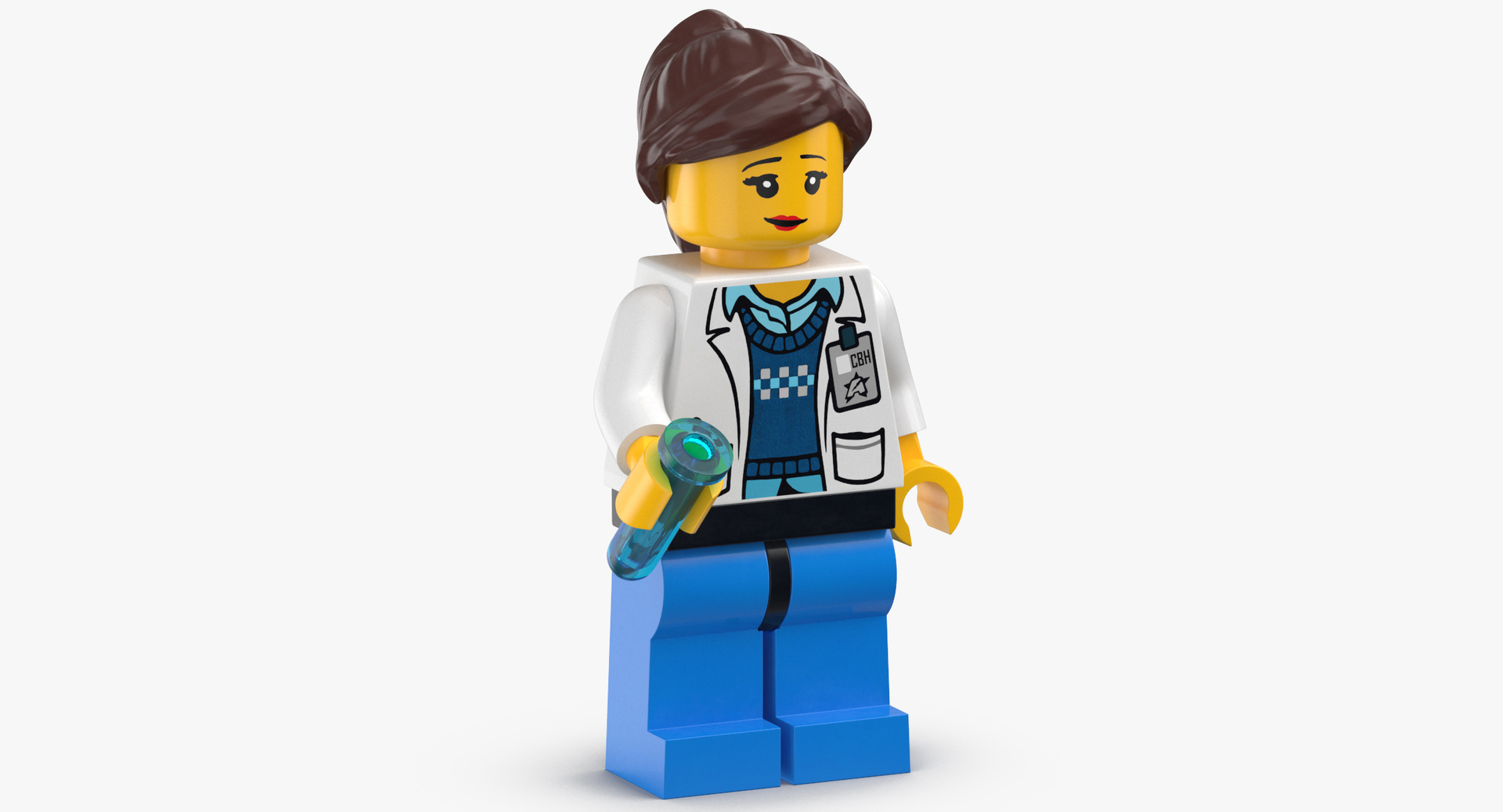 Lego Woman Scientist Model - TurboSquid 1344349