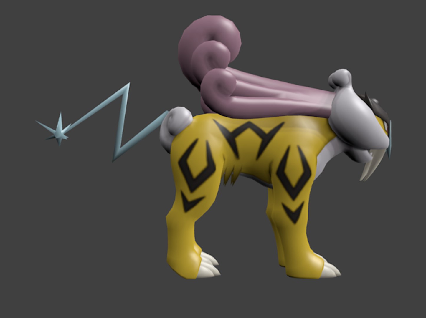 Pokemon 243 Raikou - 3d Model