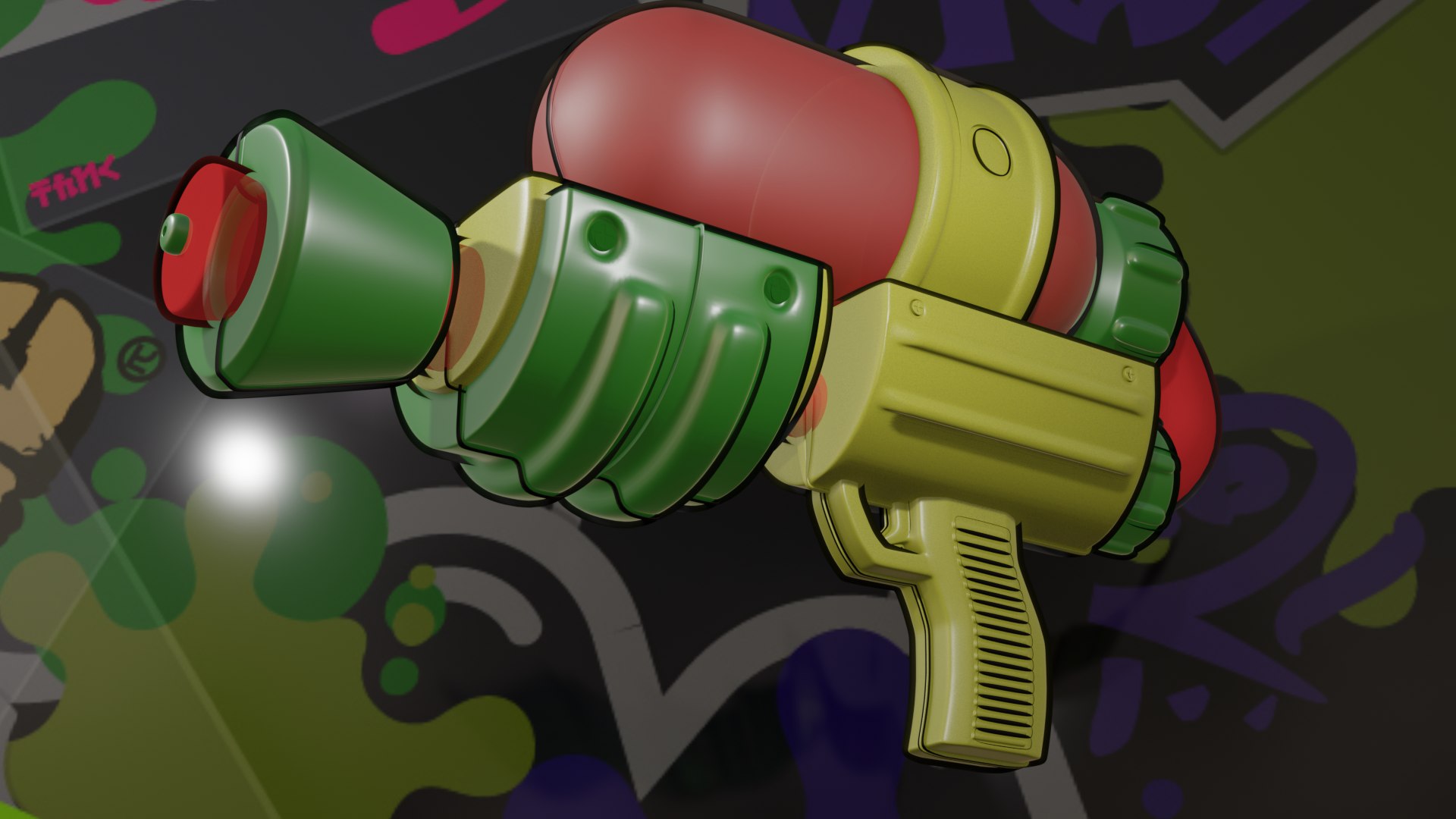 Splatoon Splattershoot 3D Model - TurboSquid 1995412