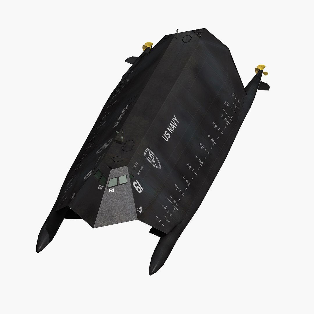 3ds Max Navy Stealth Ship Sea Shadow
