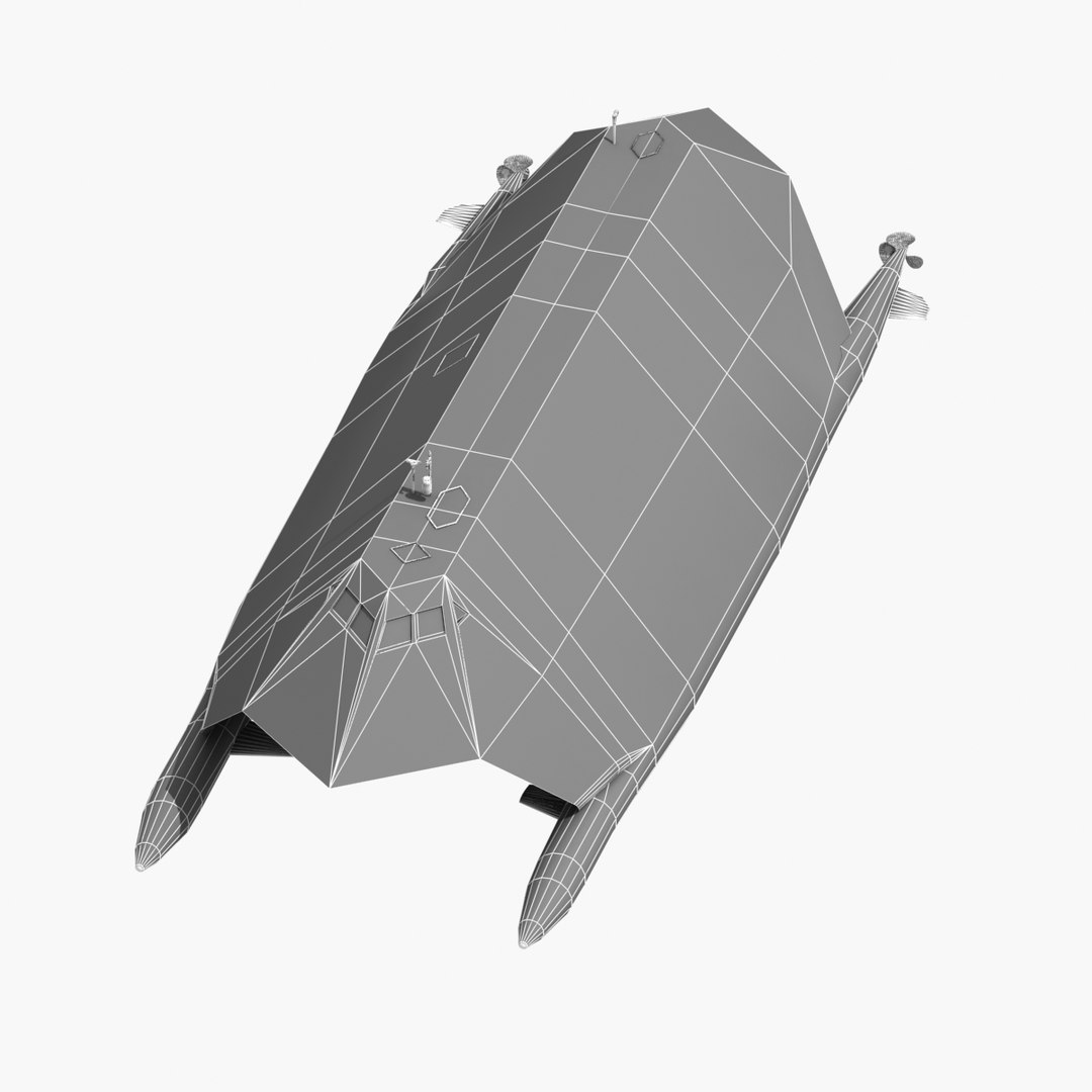 3ds Max Navy Stealth Ship Sea Shadow