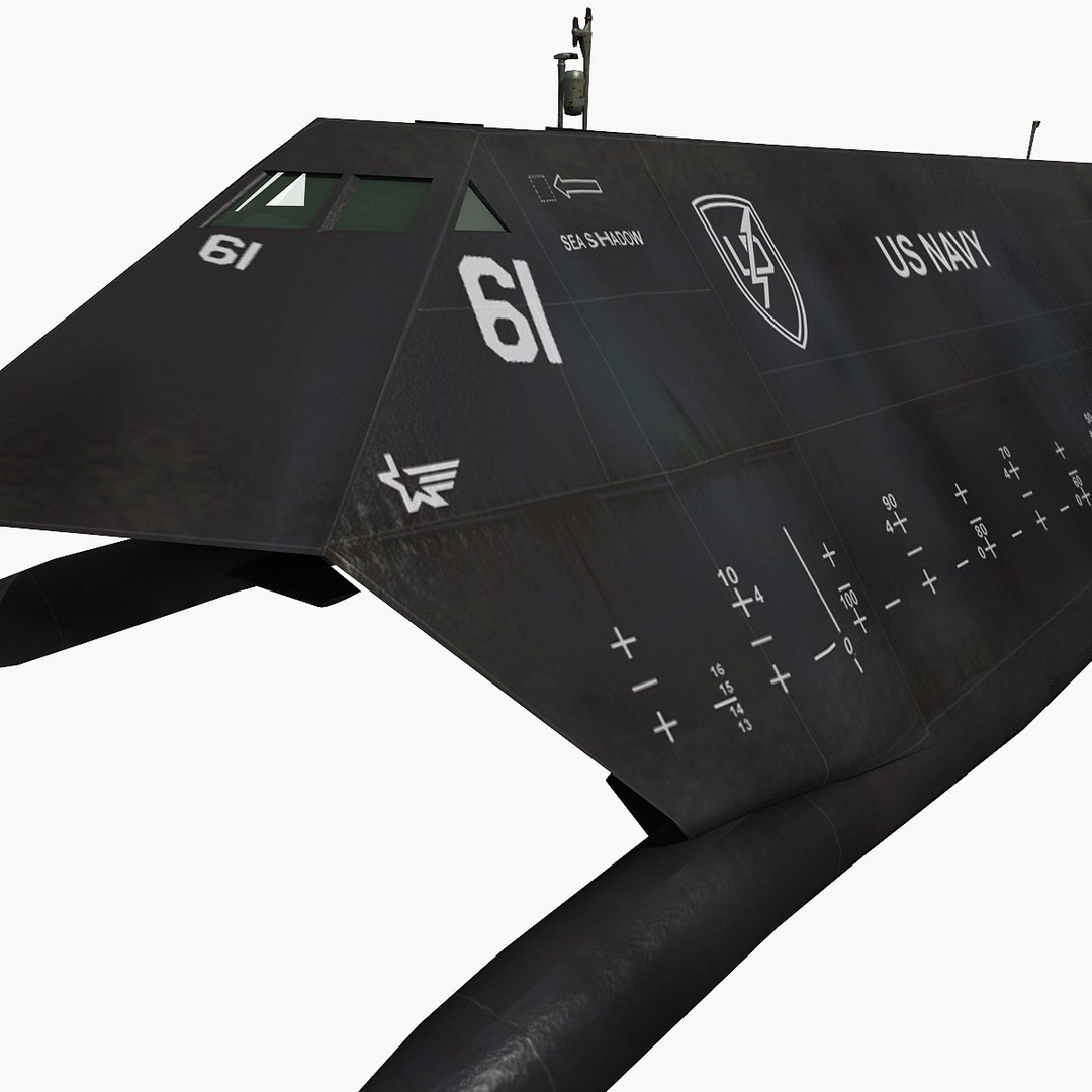 3ds Max Navy Stealth Ship Sea Shadow