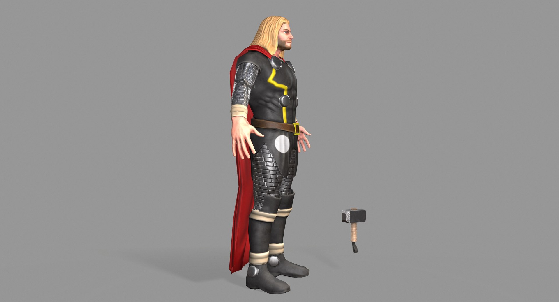 Modeled Thor 3D Model - TurboSquid 1321365