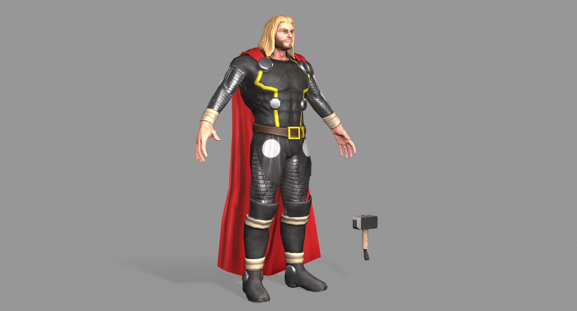 Modeled Thor 3D Model - TurboSquid 1321365
