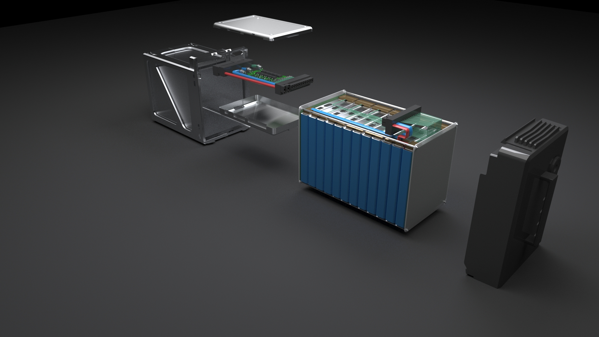 3D Lithium-Ion Battery With BMS And Internal Components - TurboSquid ...