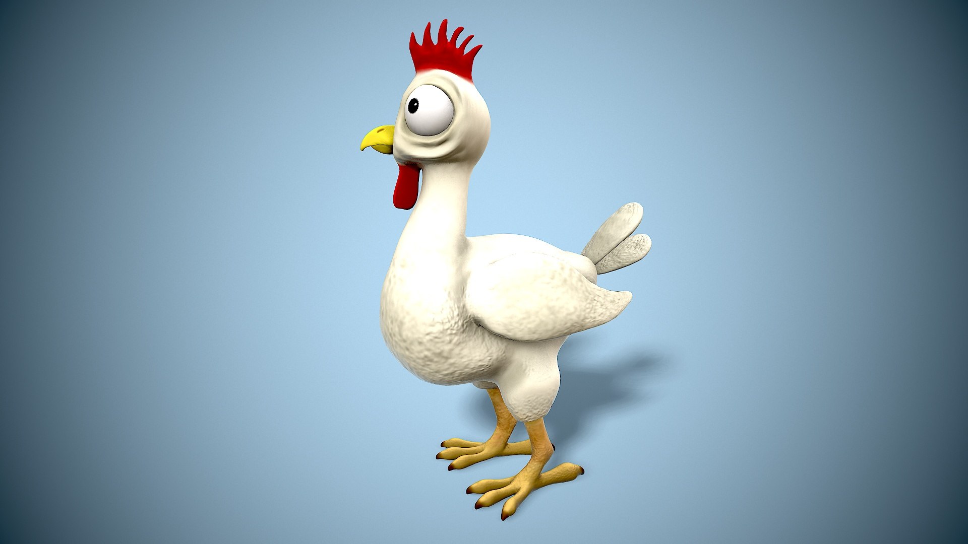 Cartoon Chicken 3D Model - TurboSquid 2047354