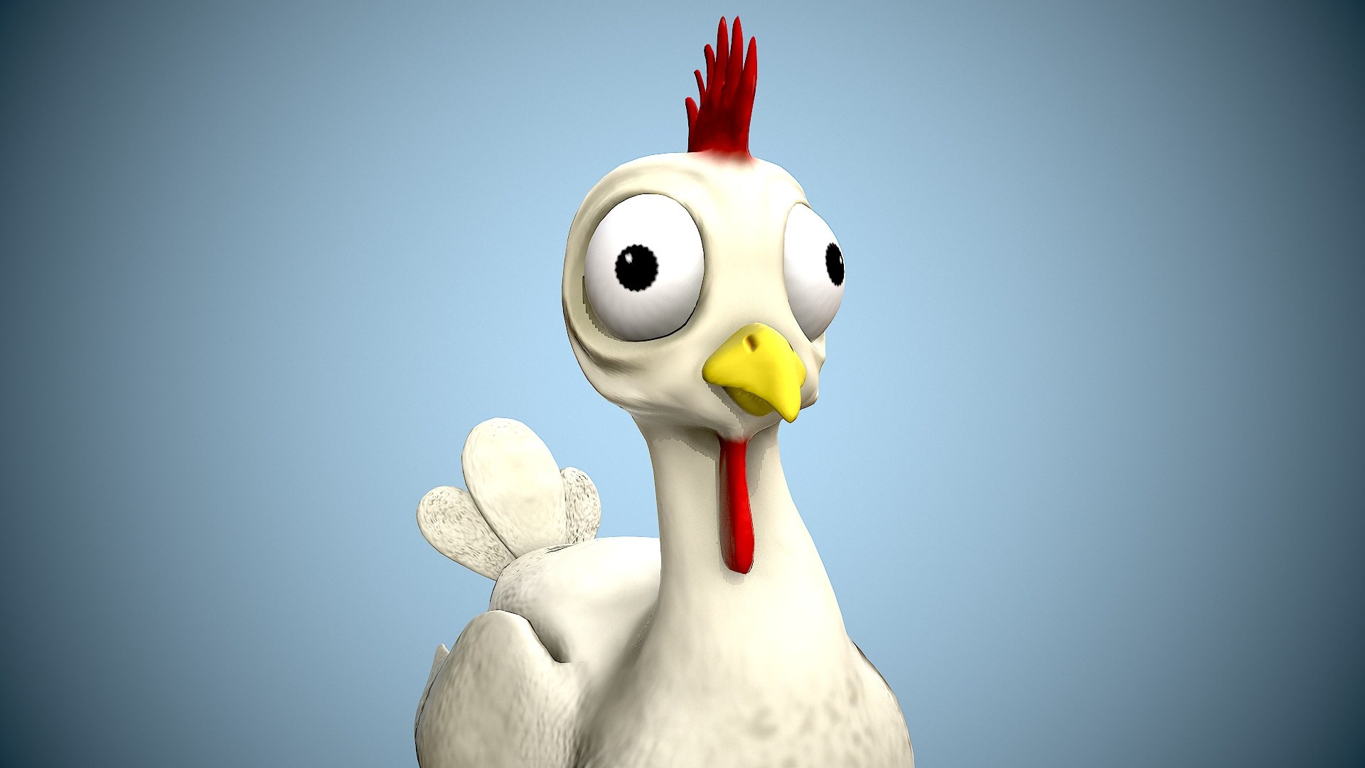 Cartoon Chicken 3D Model - TurboSquid 2047354