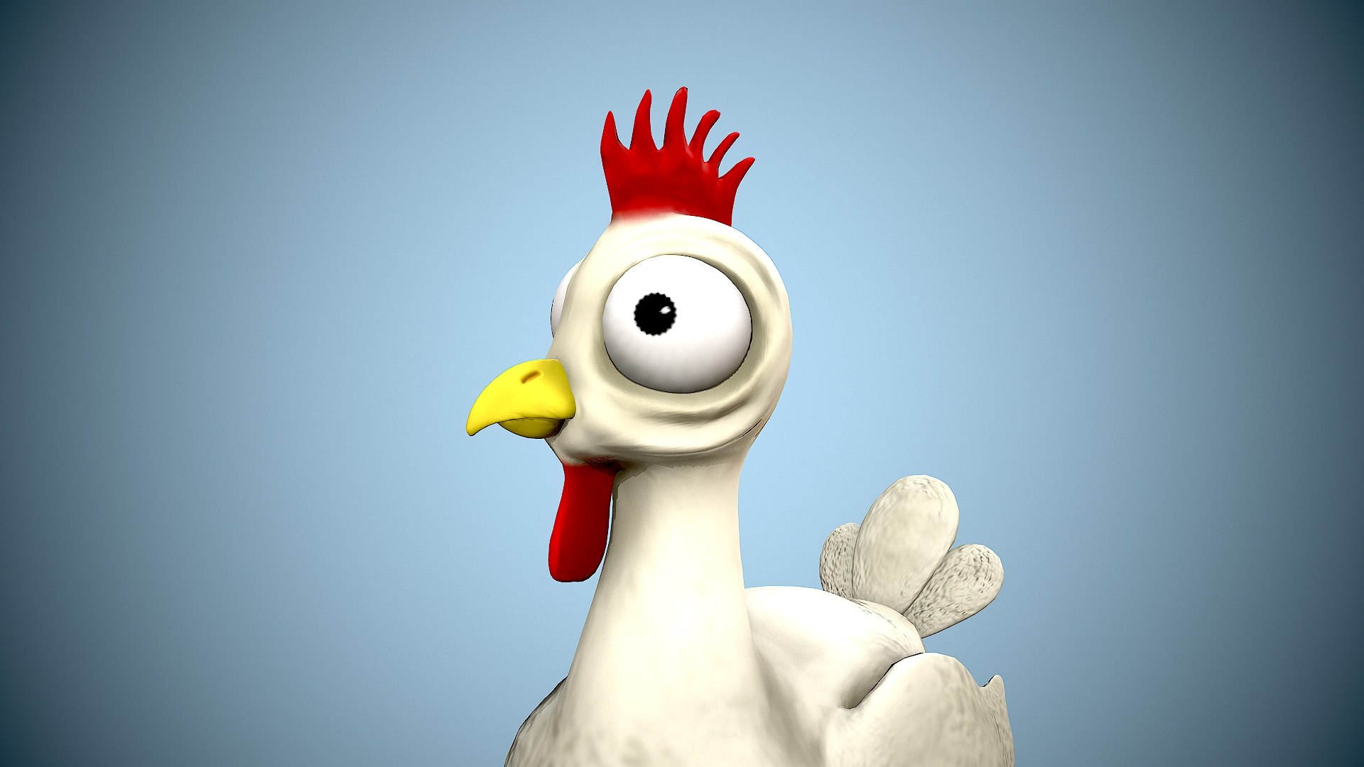 Cartoon Chicken 3D Model - TurboSquid 2047354