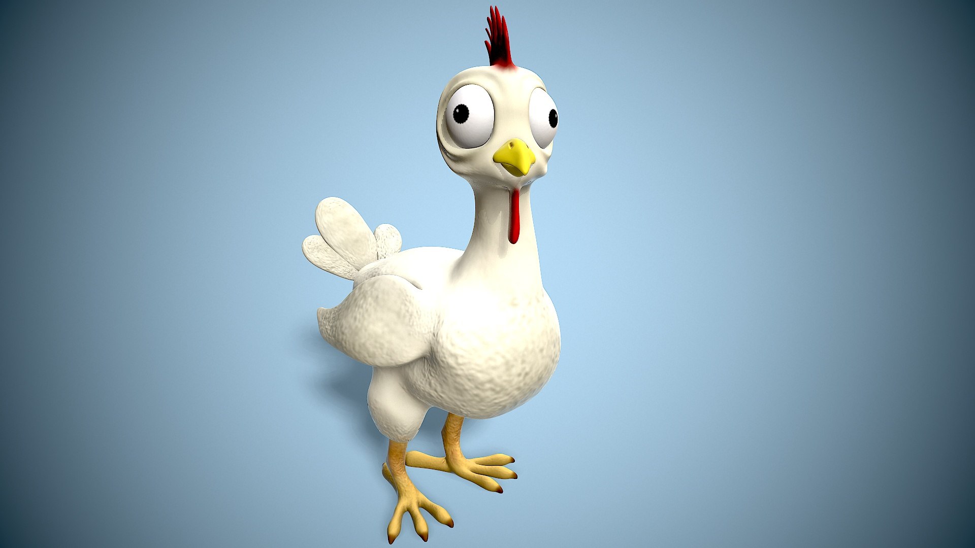 Cartoon Chicken 3D Model - TurboSquid 2047354