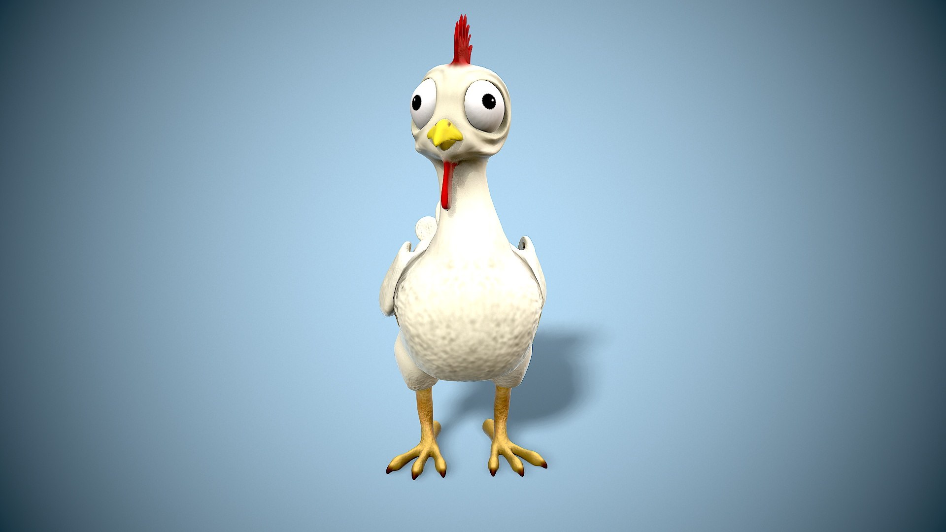 Cartoon Chicken 3D Model - TurboSquid 2047354