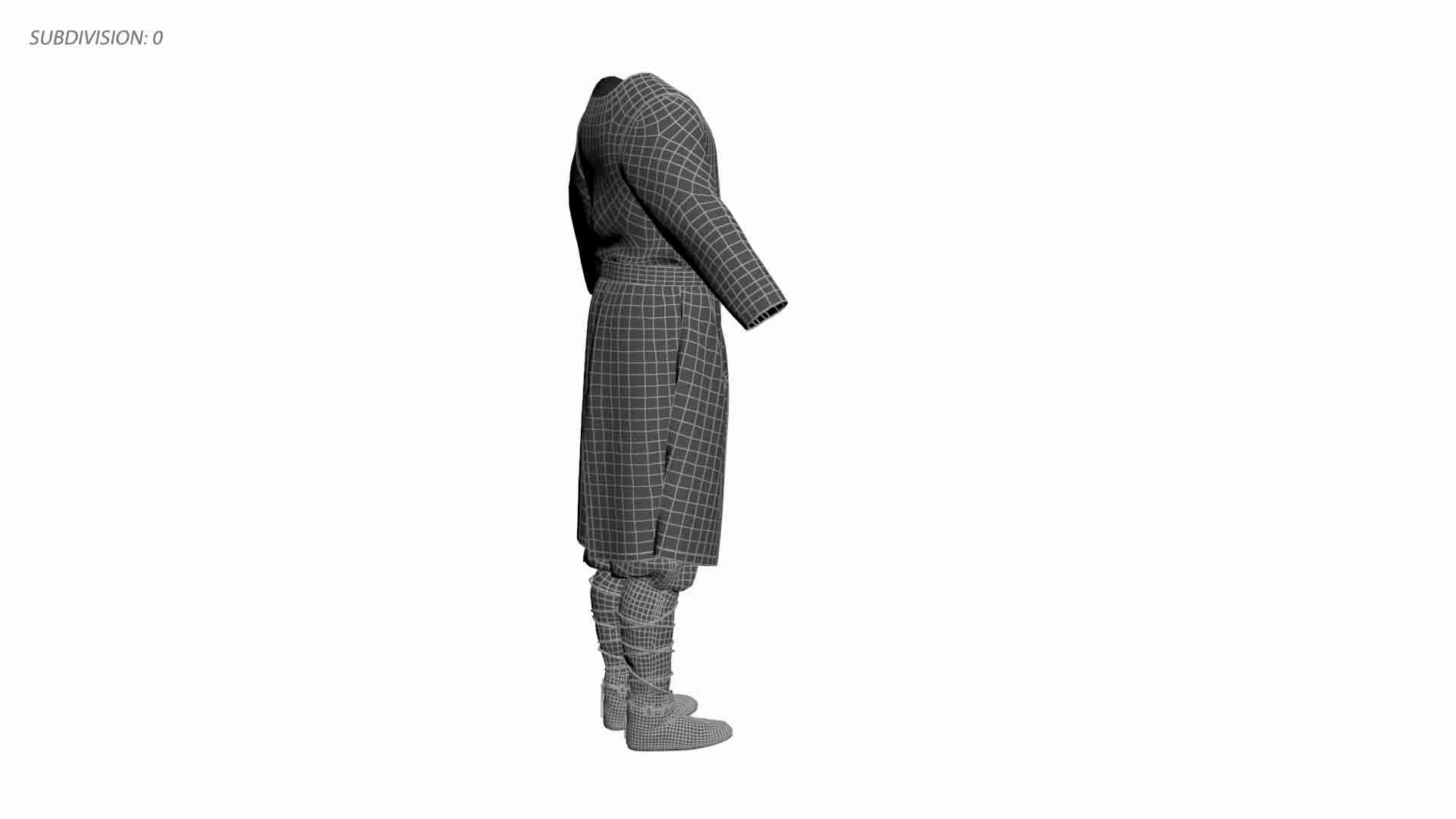 Viking Tunic Uniform 3D Model - TurboSquid 2188484