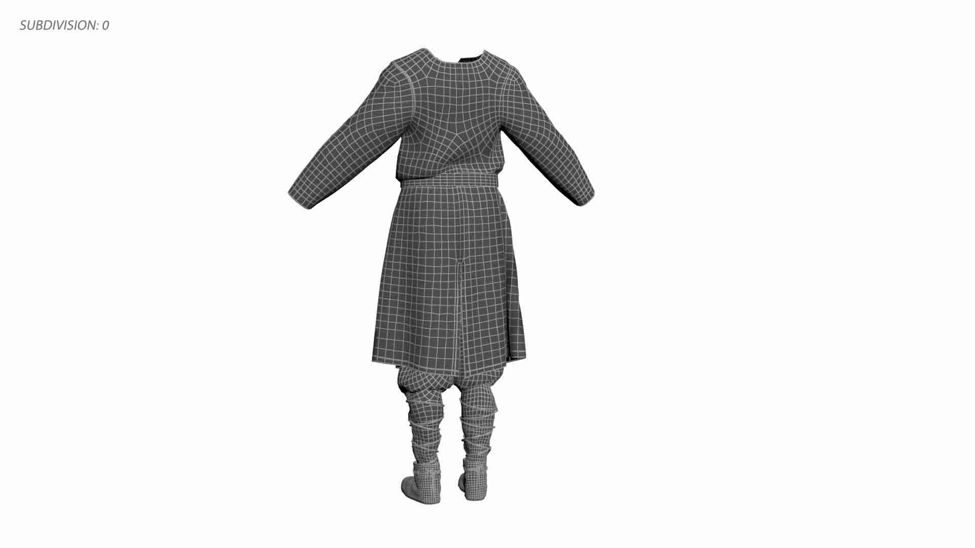 Viking Tunic Uniform 3D Model - TurboSquid 2188484