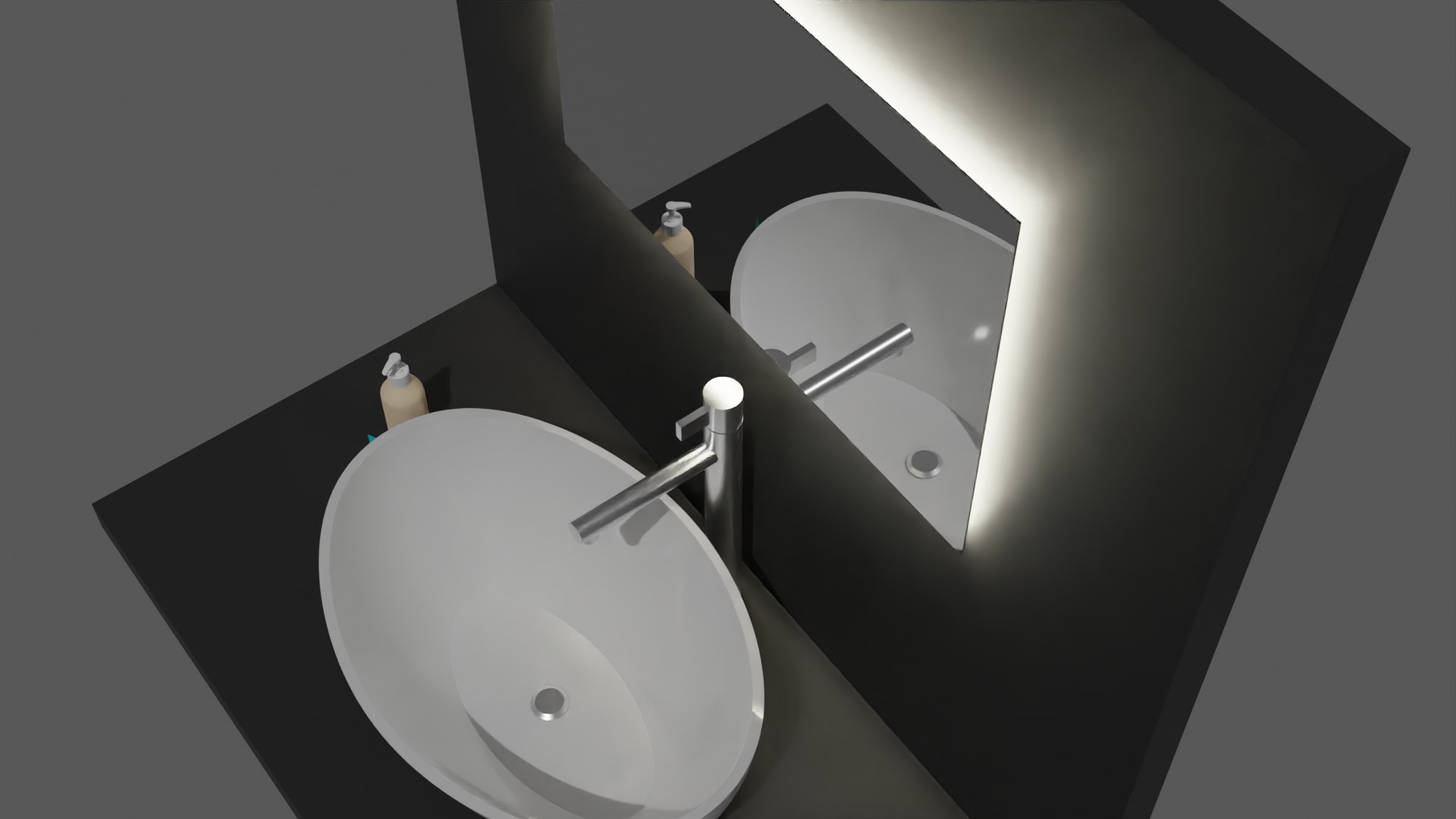 Modern bath model - TurboSquid 1983133