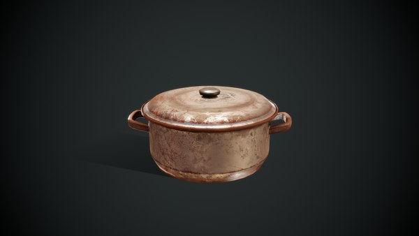 cast iron tea kettle 3d model