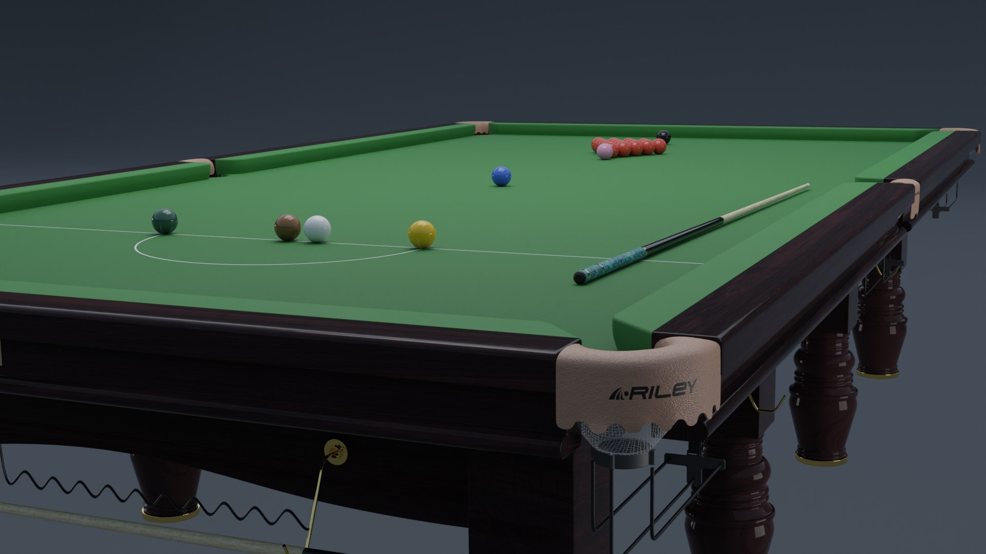 Riley Aristocrat Snooker Table 3D Model - TurboSquid 2162451