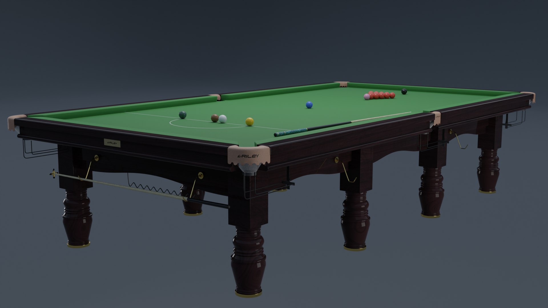 Riley Aristocrat Snooker Table 3D Model - TurboSquid 2162451