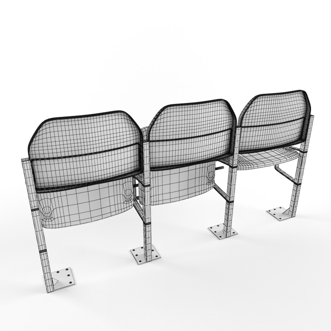 3d Stadium Seat Pel Model
