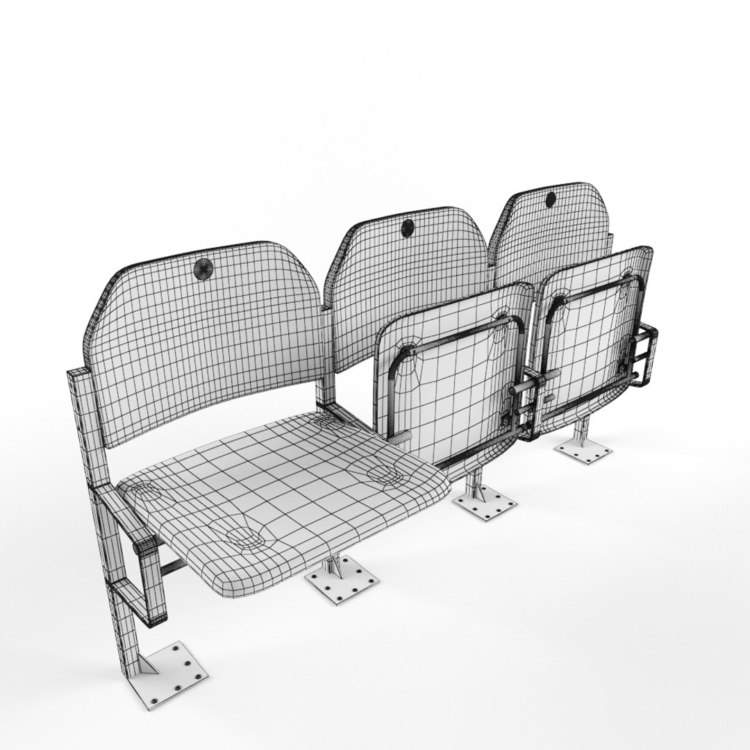 3d Stadium Seat Pel Model