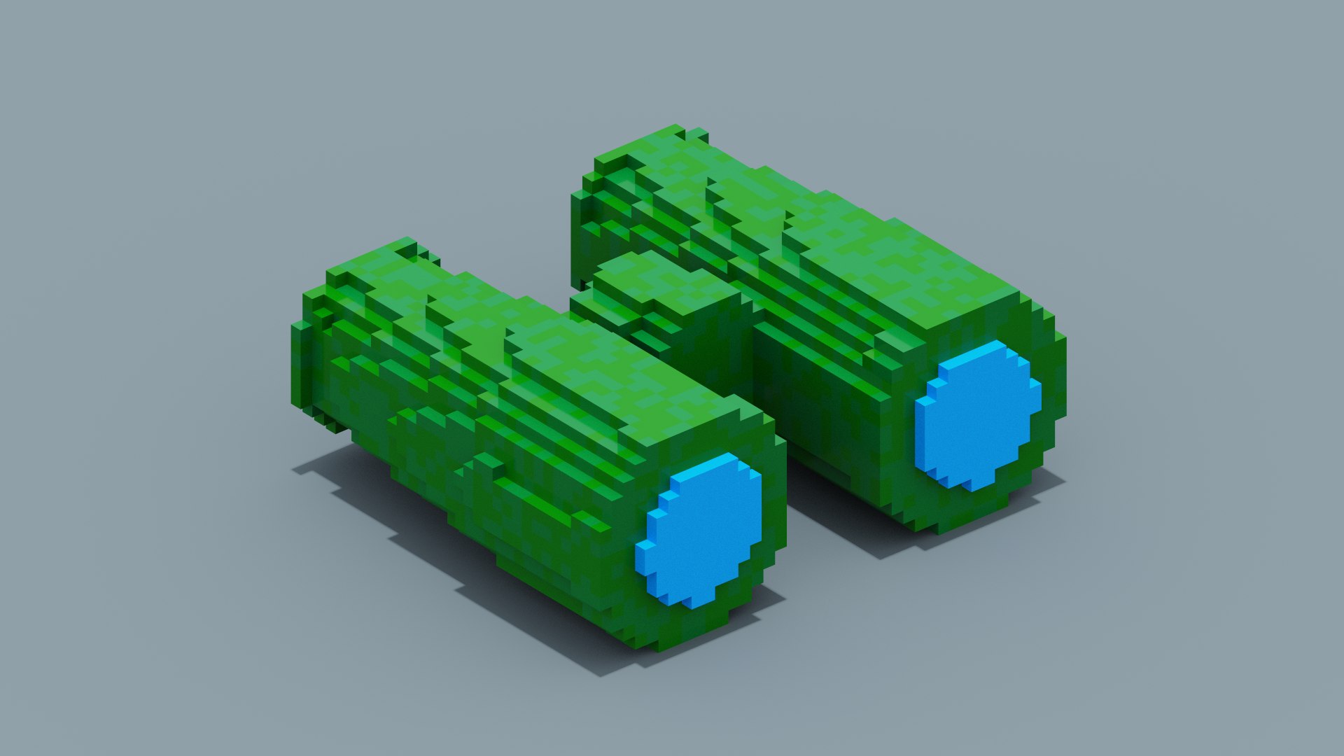 3D Voxel Binoculars - TurboSquid 2026423