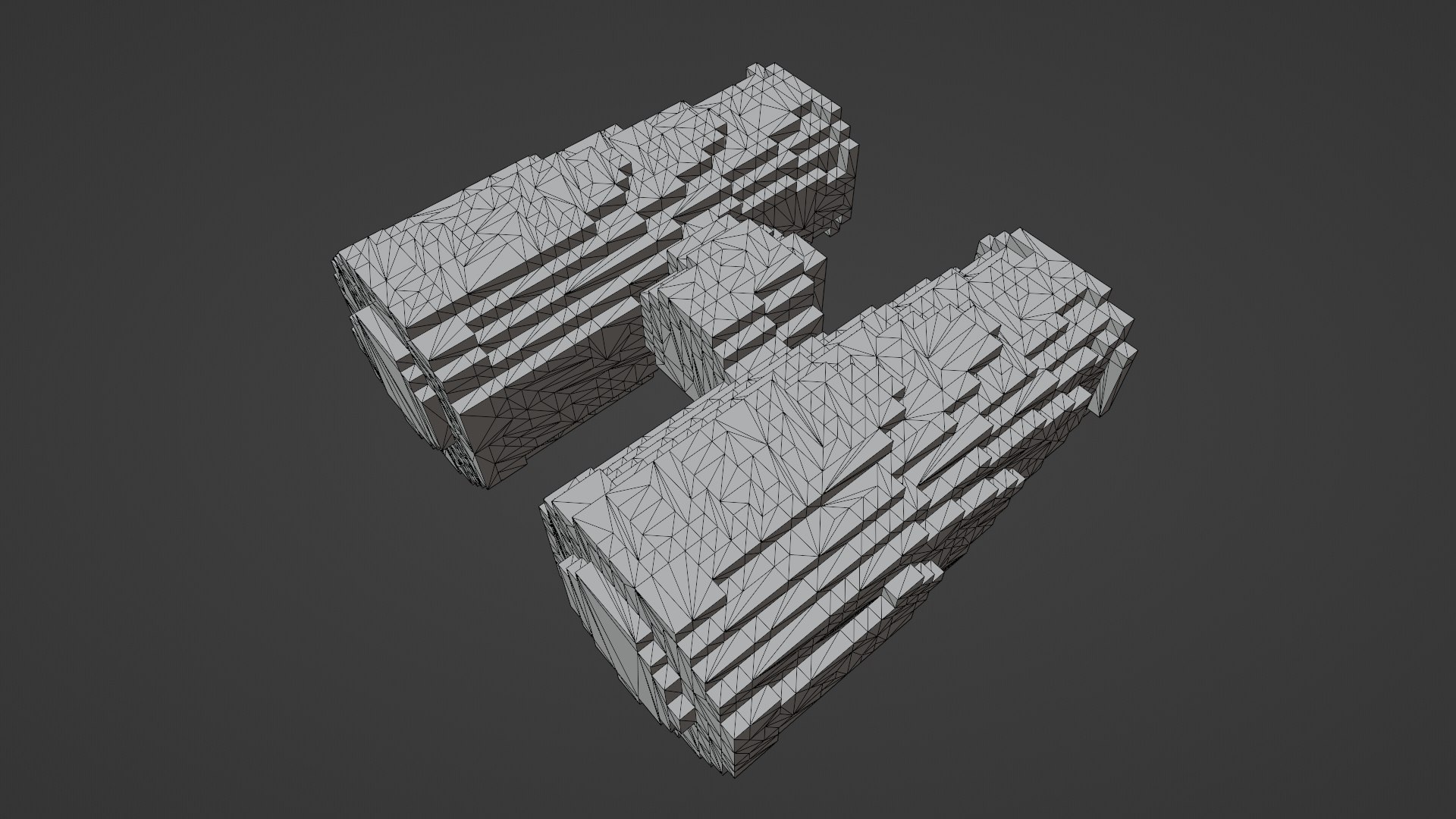 3D Voxel Binoculars - TurboSquid 2026423