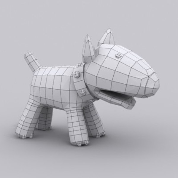 doggy dog cartoon 3d model