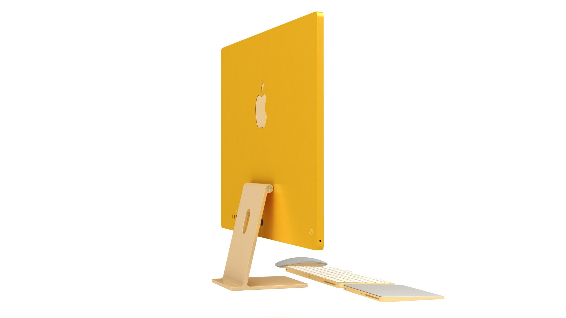 Apple IMac 24 Inch 2021 Yellow 3D - TurboSquid 1838430