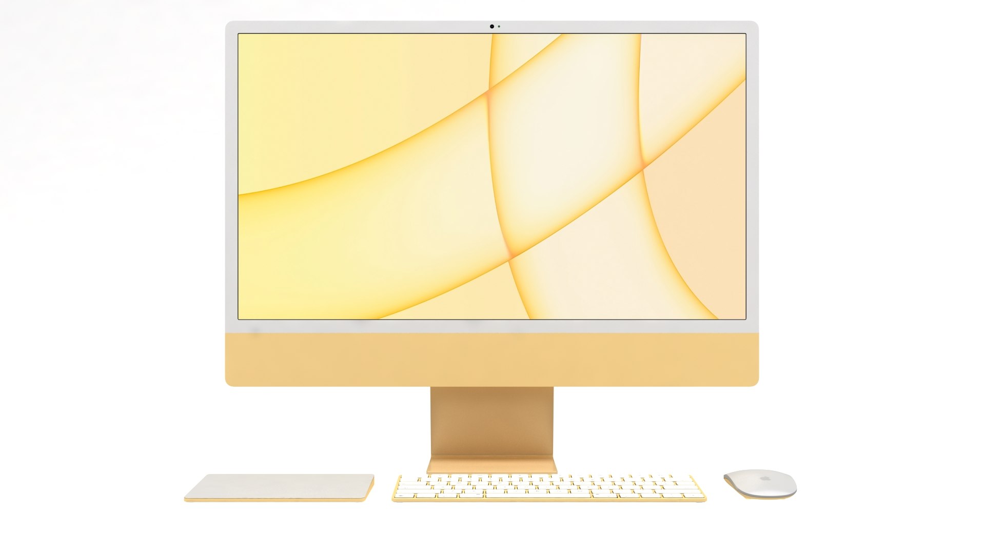Apple IMac 24 Inch 2021 Yellow 3D - TurboSquid 1838430