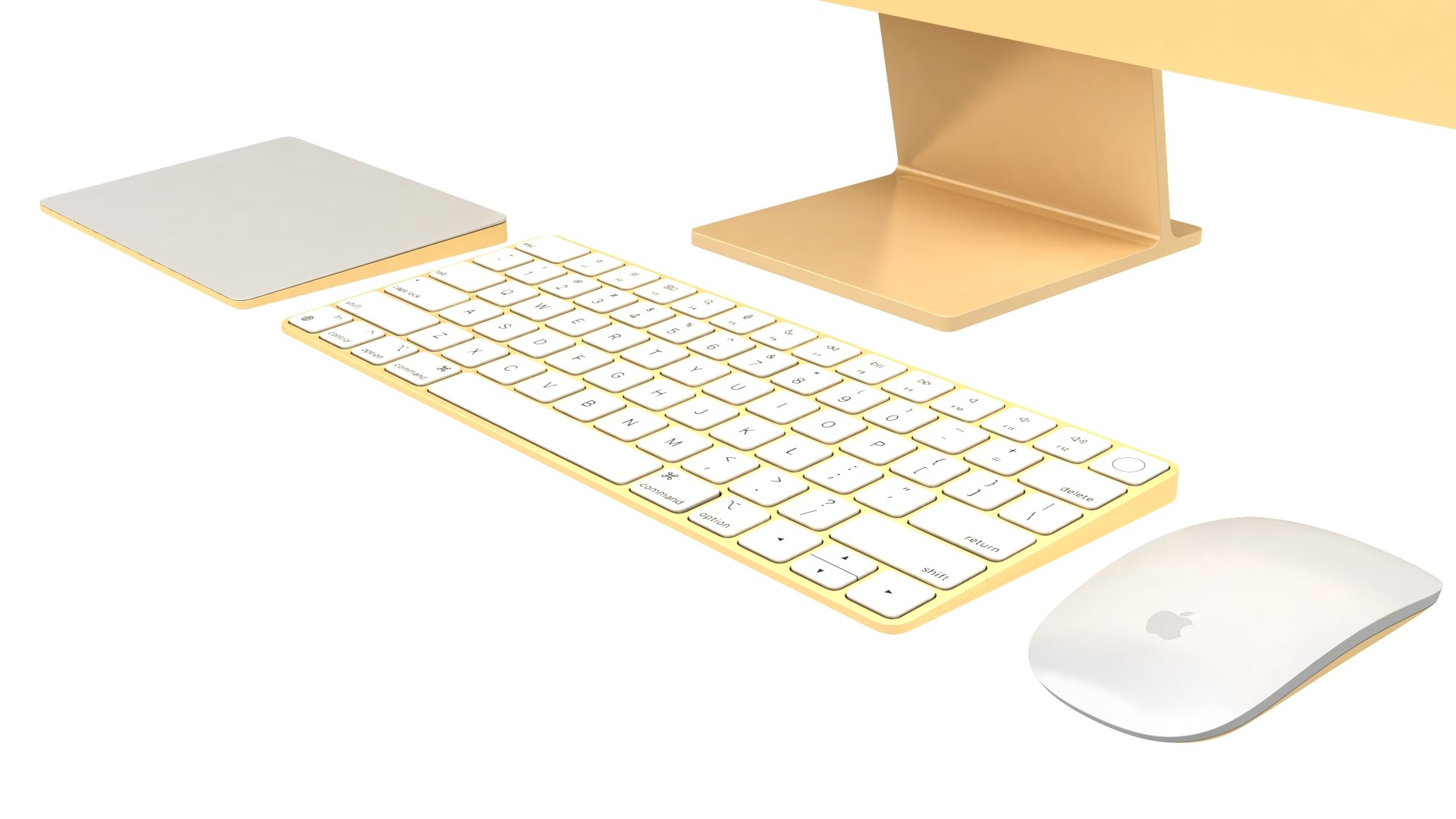 Apple IMac 24 Inch 2021 Yellow 3D - TurboSquid 1838430