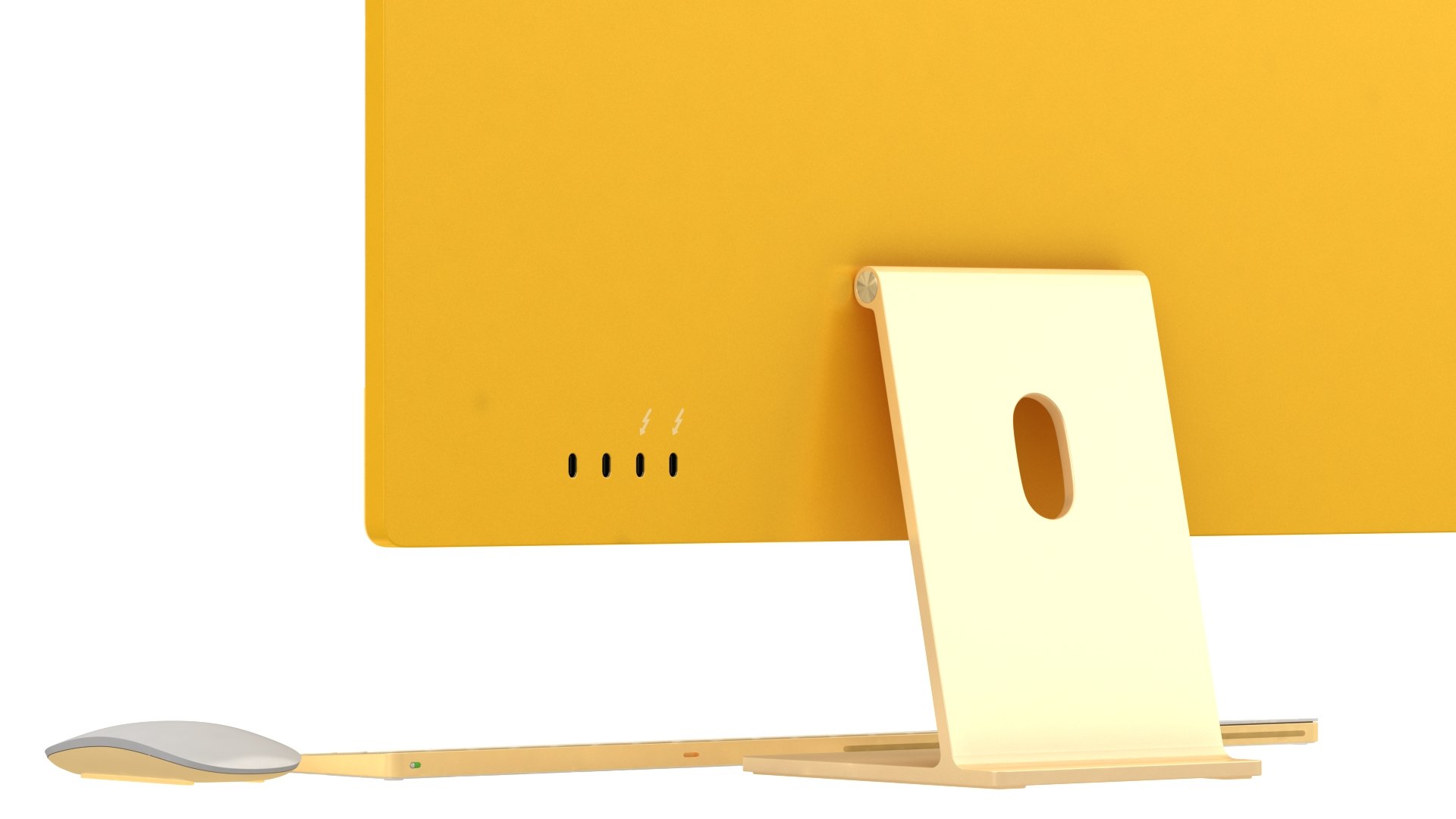 Apple IMac 24 Inch 2021 Yellow 3D - TurboSquid 1838430