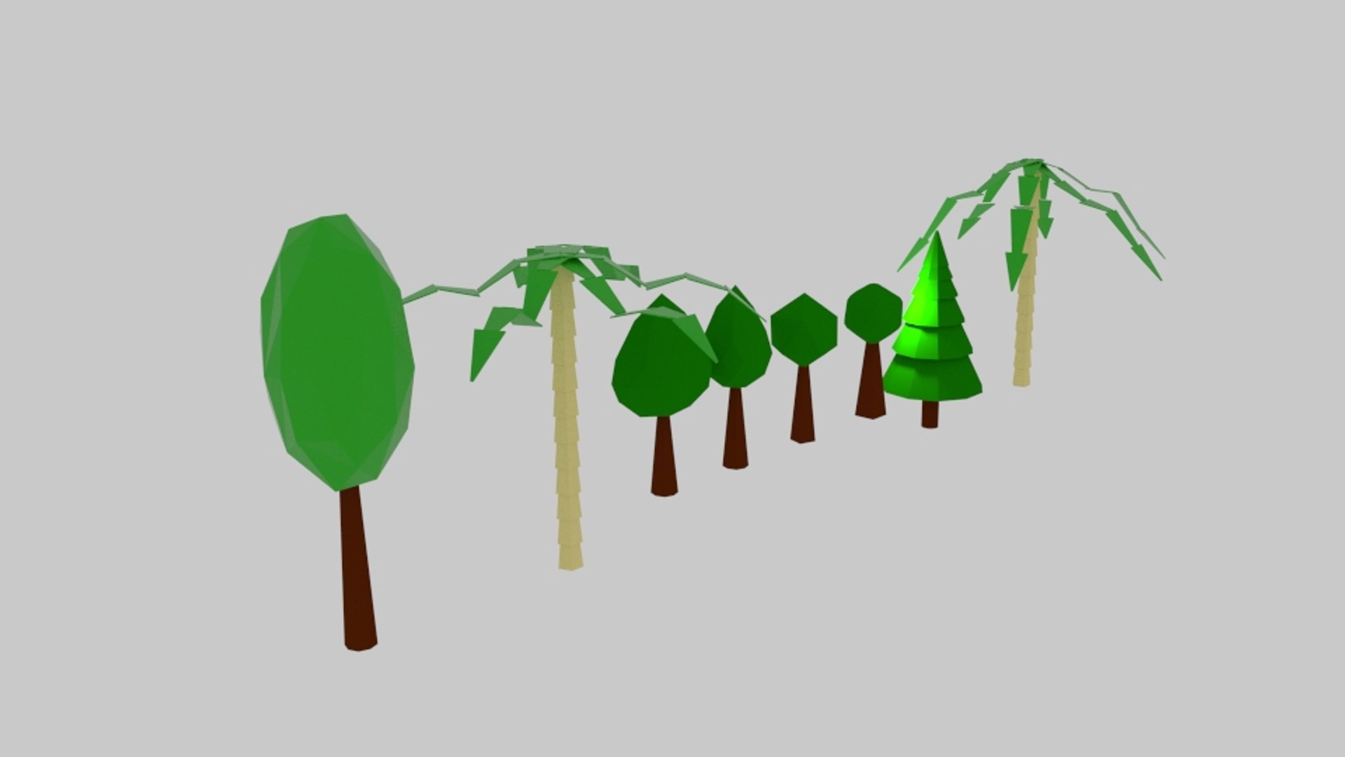 tree pack 3d model
