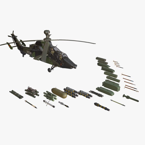 modelo 3d Animación compleja EC-665 Tiger UHT Alemania - TurboSquid 2243293