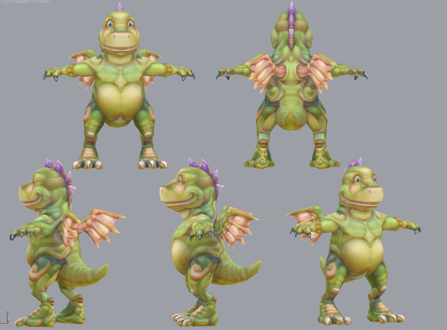 3d Model Dyno Cartoon