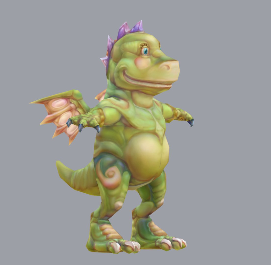 3d Model Dyno Cartoon