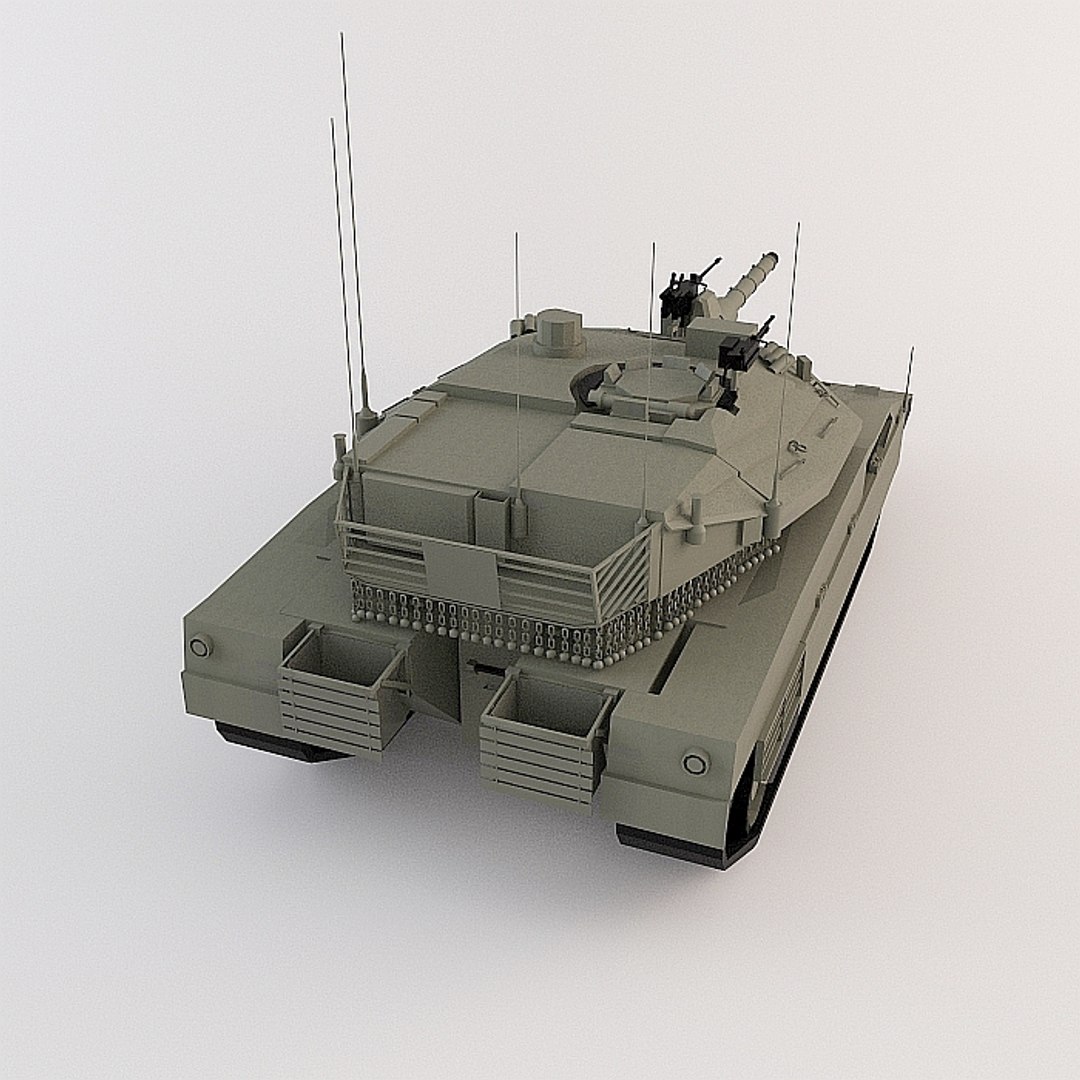 3d Model Of Tank Merkava