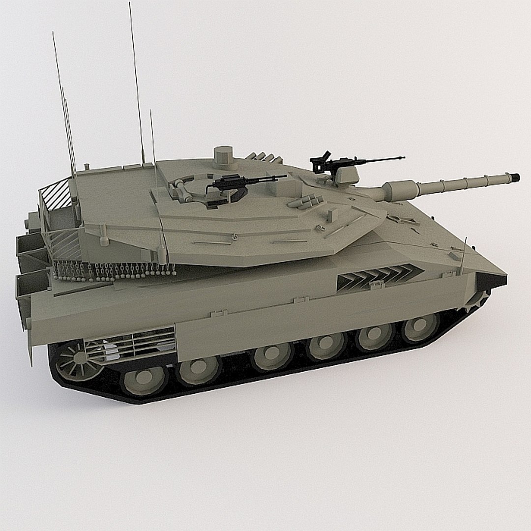 3d Model Of Tank Merkava