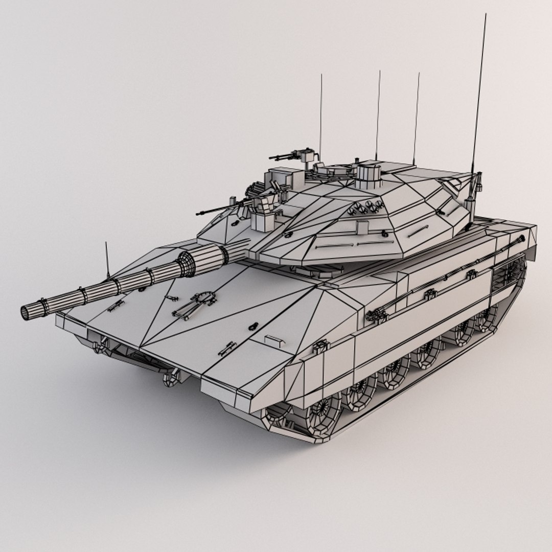 3d Model Of Tank Merkava