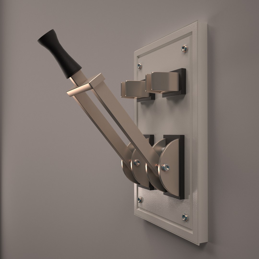 3D Double Electric Knife Switch - TurboSquid 1223377