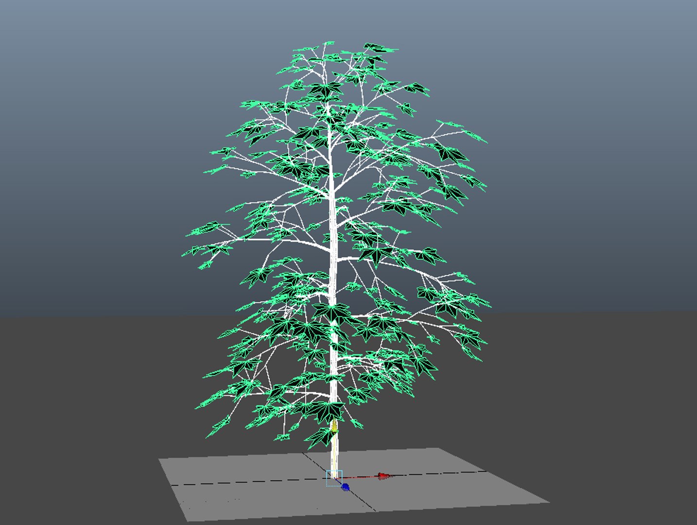 tree leaf 3d obj