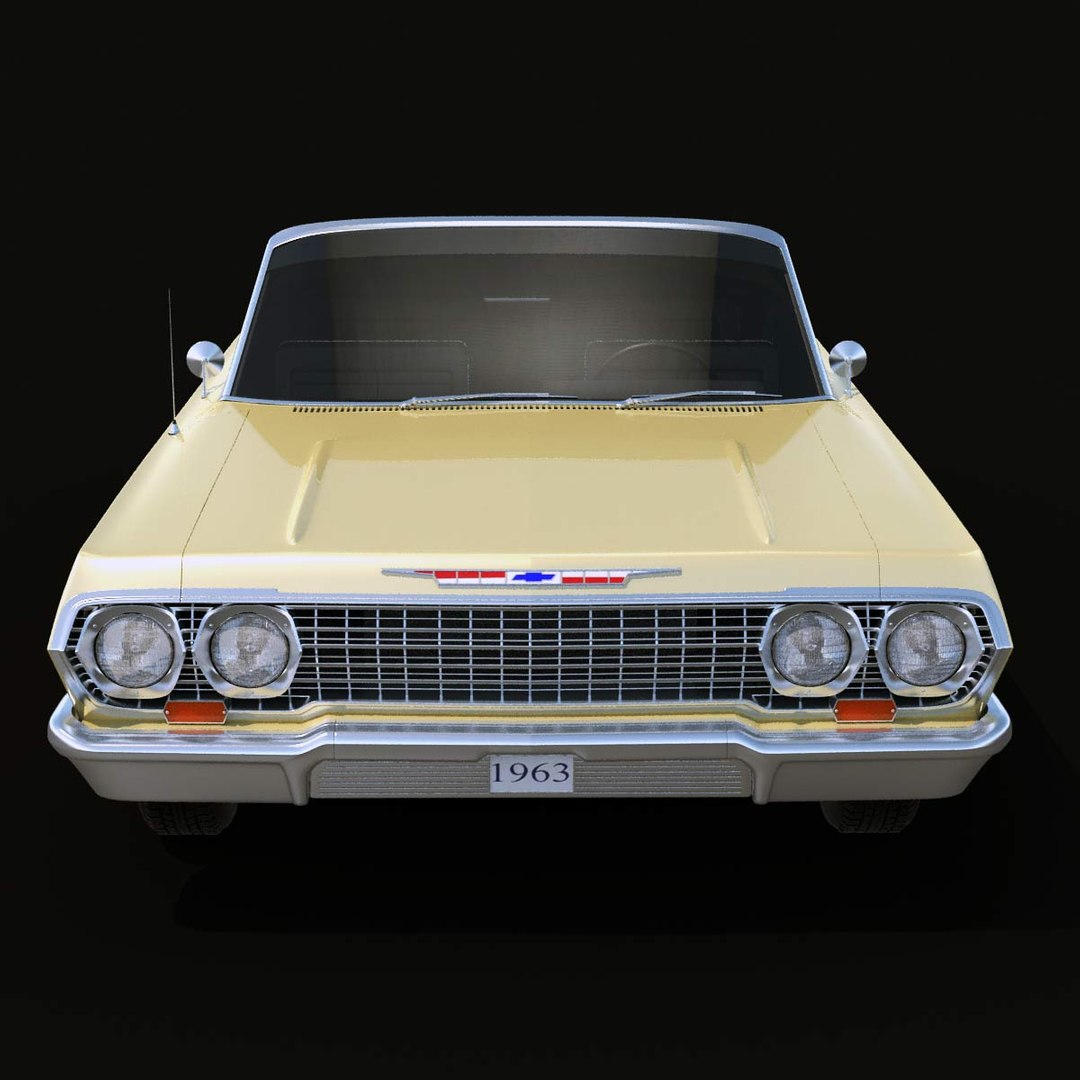3d Model Of Impala 63 Convertible
