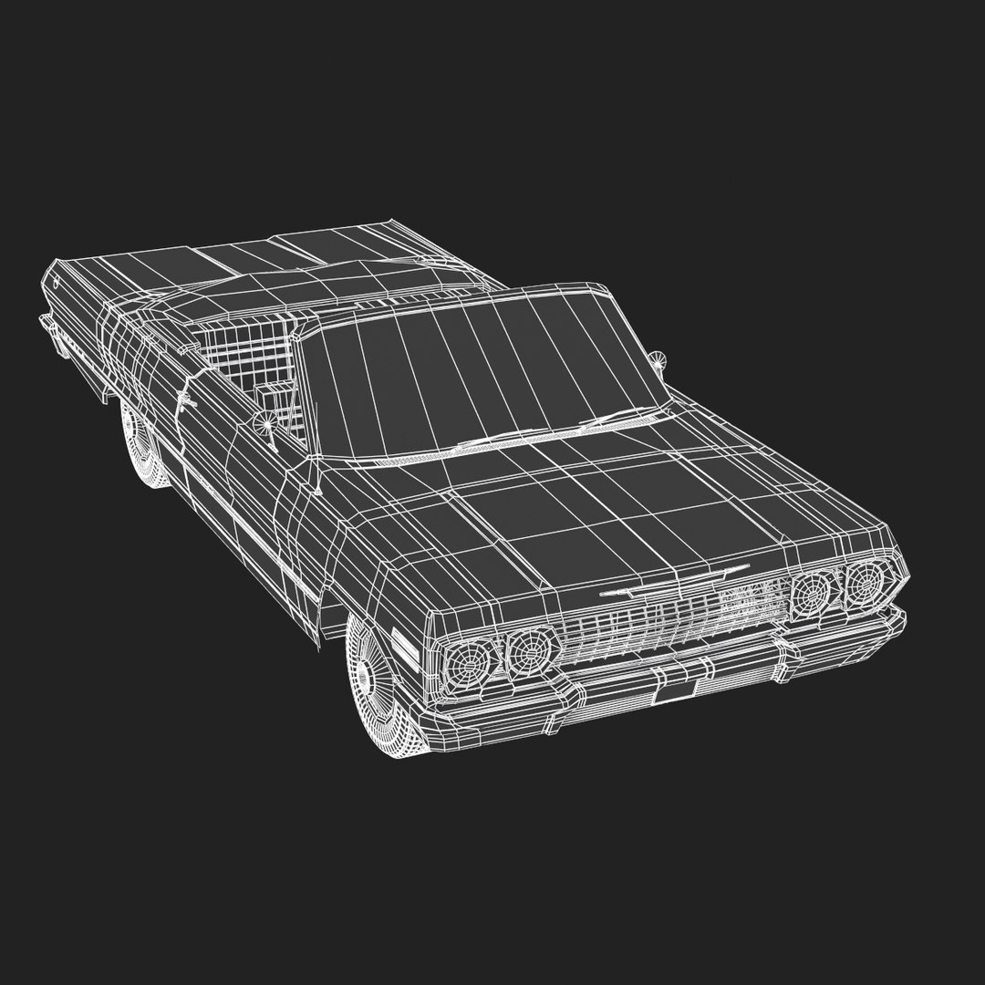 3d Model Of Impala 63 Convertible