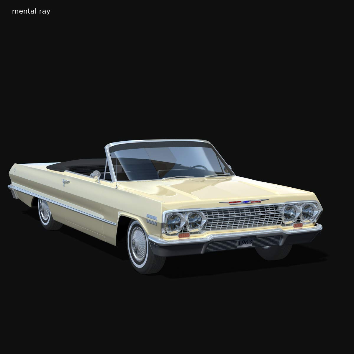 3d model of impala 63 convertible
