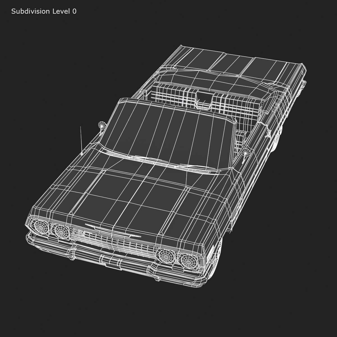 3d model of impala 63 convertible