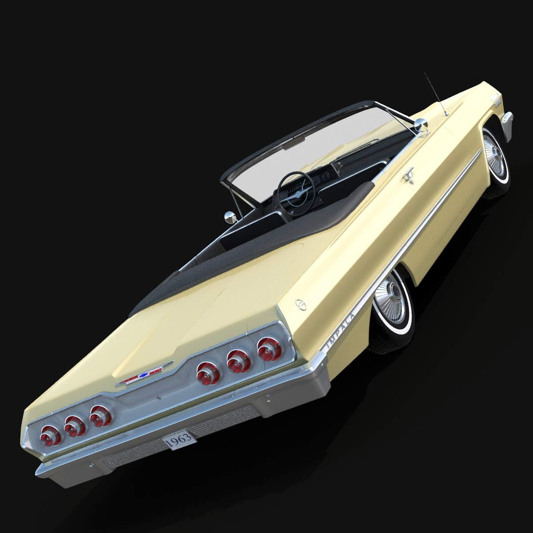 3d Model Of Impala 63 Convertible